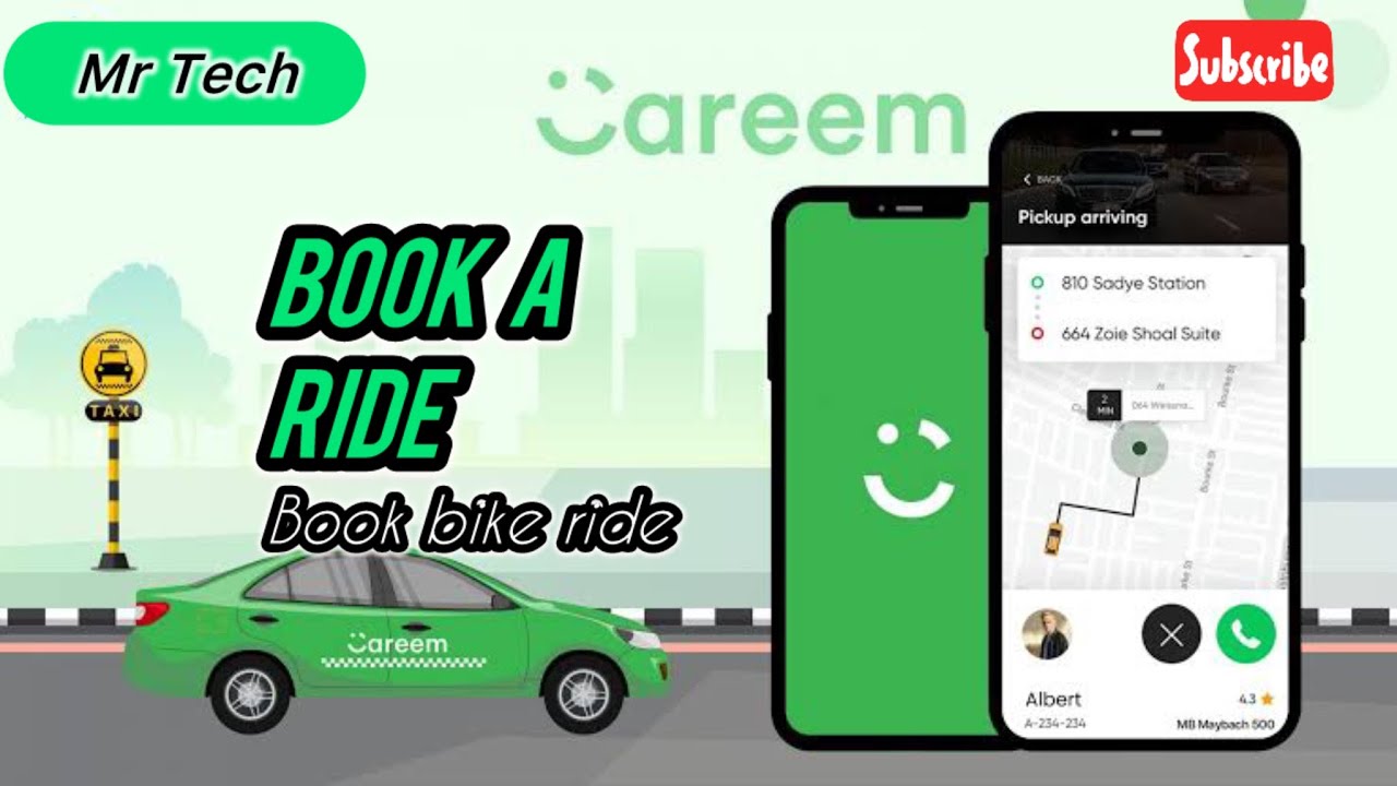 How to Book Ride / Bike Ride in Careem App - YouTube