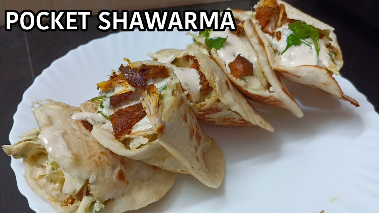 SIMPLE CHICKEN POCKET SHAWARMA | CASROD RECIPES... - YouTube