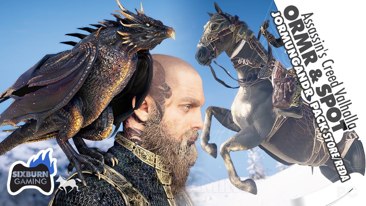 SPOT Mount & ORMR Raven from Jormungandr Pack Assassin's Creed Valhalla ...