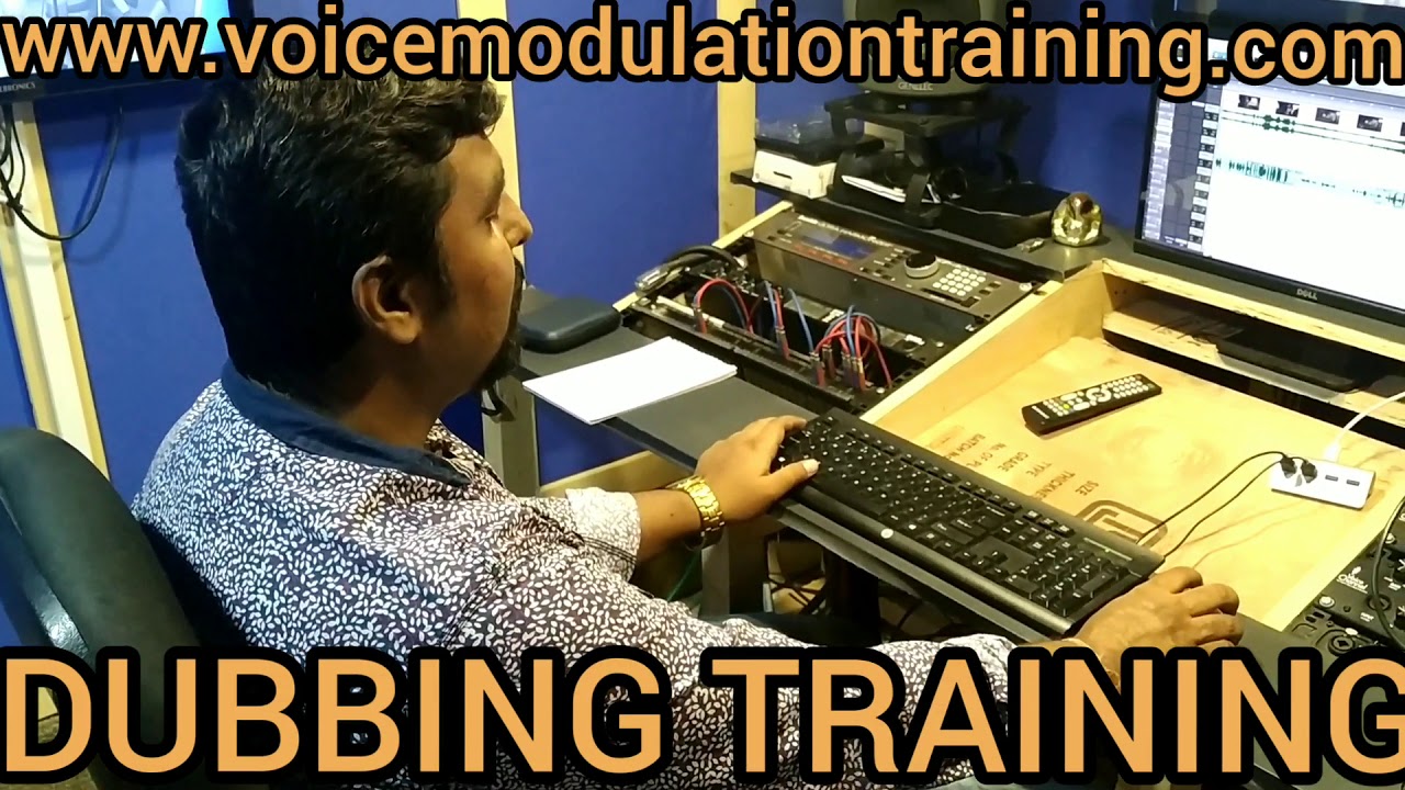 Dubbing Practical Training by Bharatkumar Thanvi - Voice Over Dubbing Artist in recording studio ...