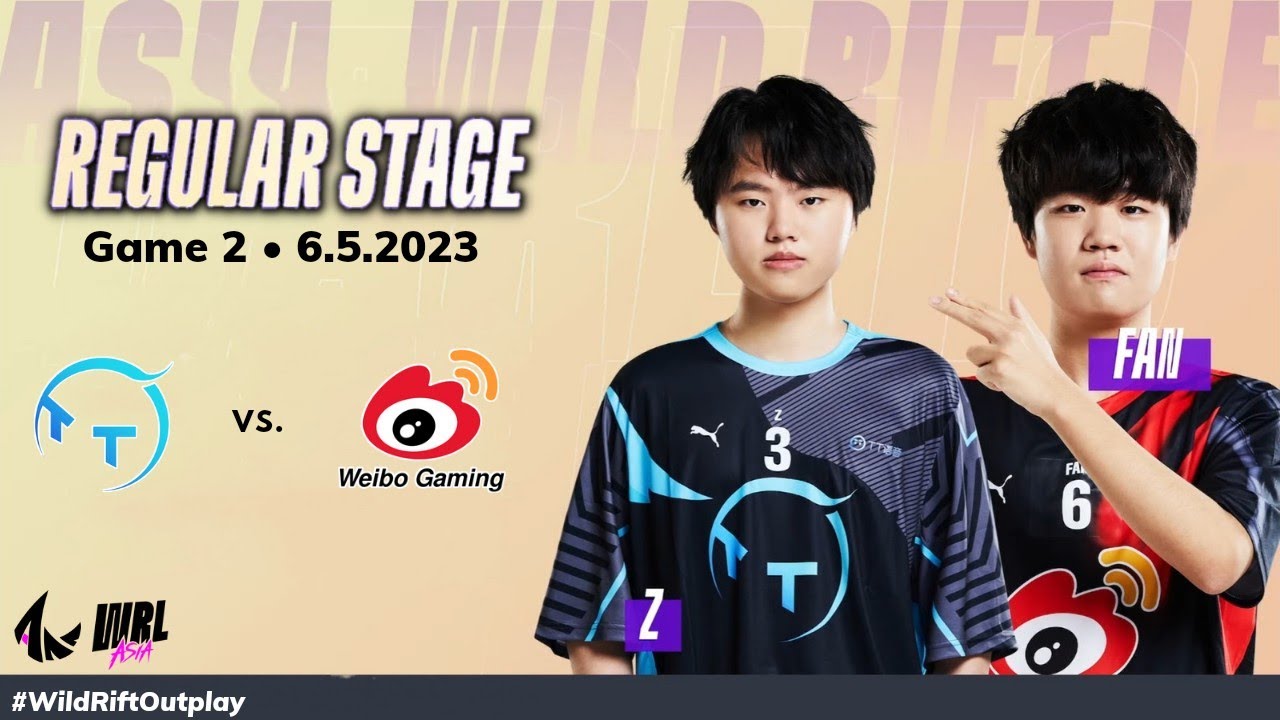 TT vs. WBG • Game 2 | Regular Stage | WRL Asia 2023 | ThunderTalk Gaming vs. Weibo Gaming - YouTube