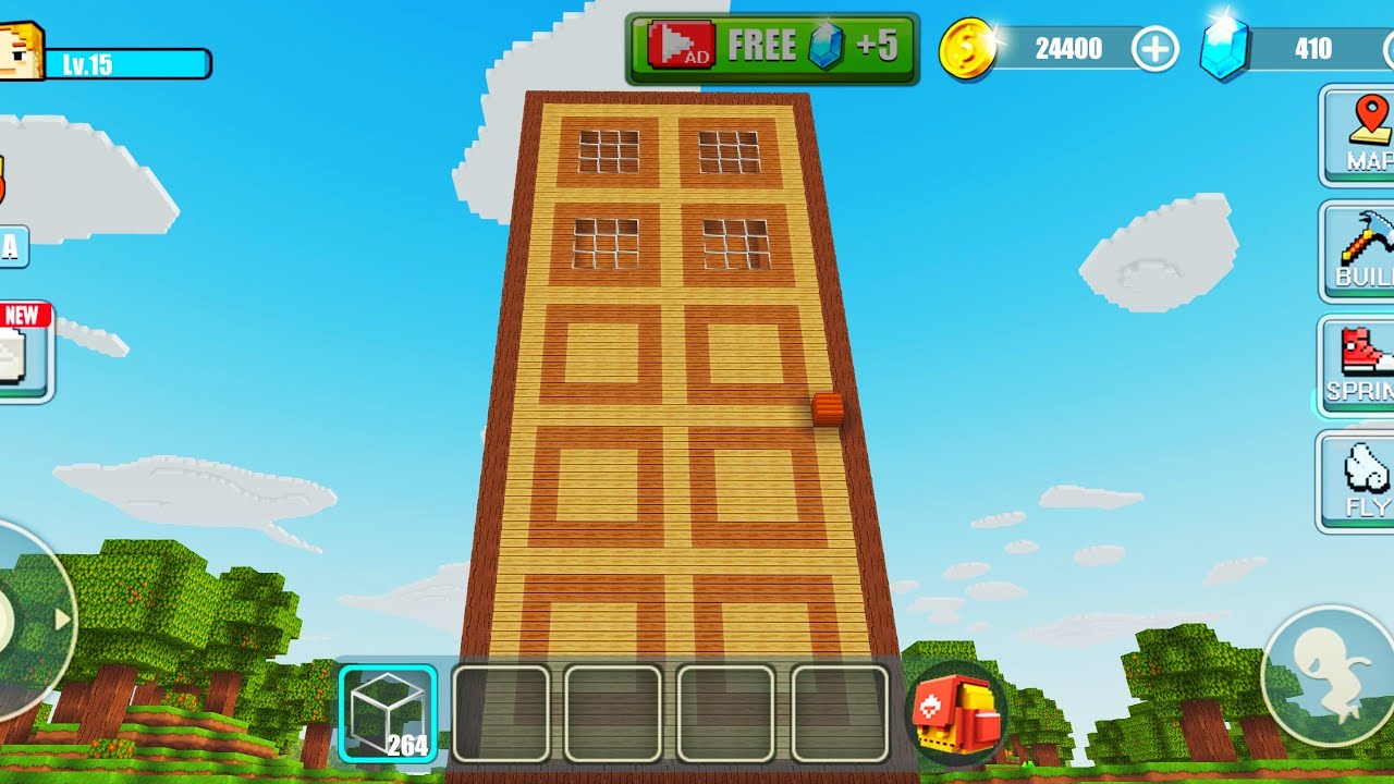 World Building Craft Gameplay #133 | Big Oak Door 🚪 House 🏠 - YouTube