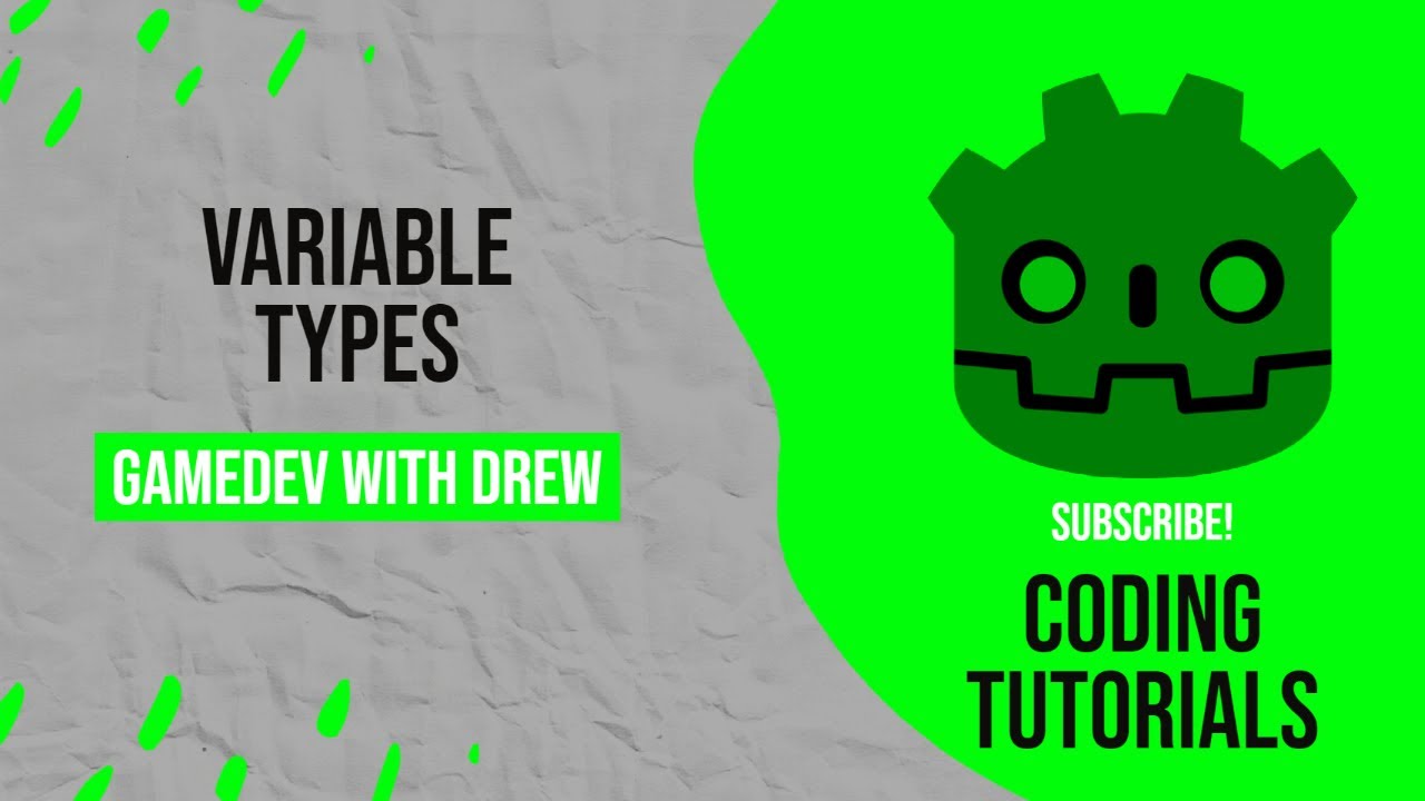 Variable Types Gdscript Tutorial Gamedev With Drew Youtube