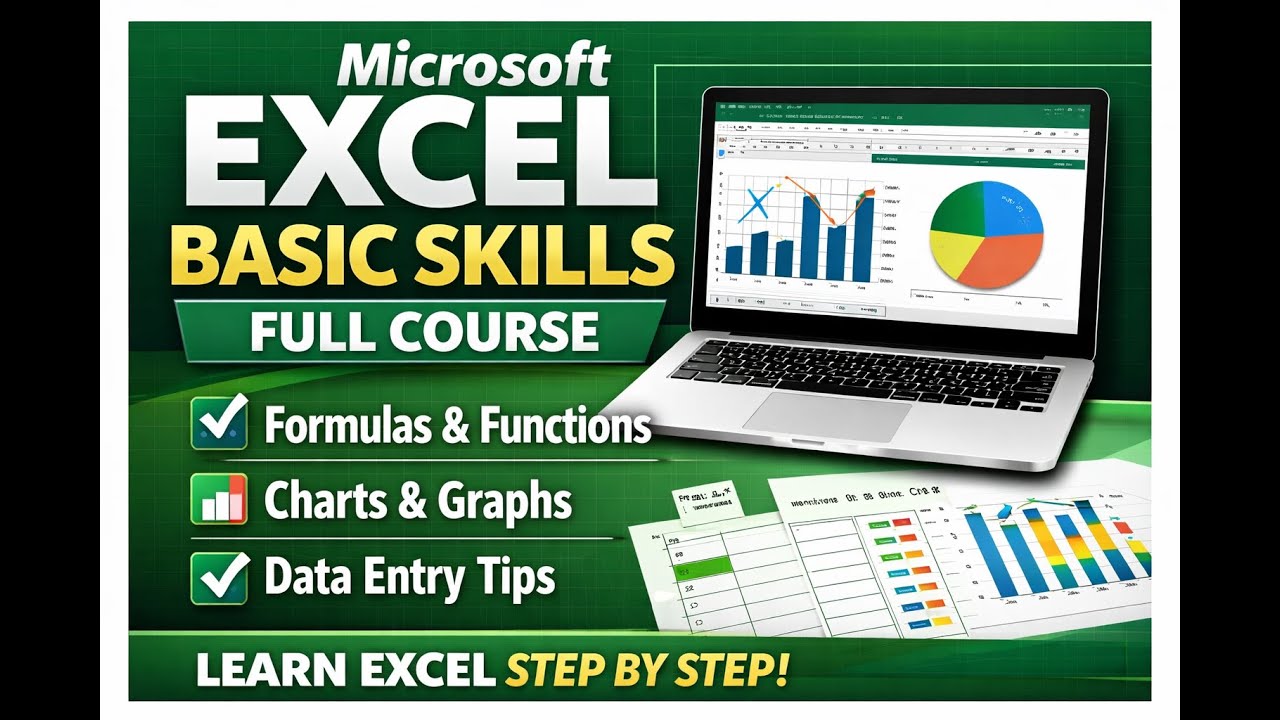 Microsoft Excel Basic Skill Full Course. - YouTube