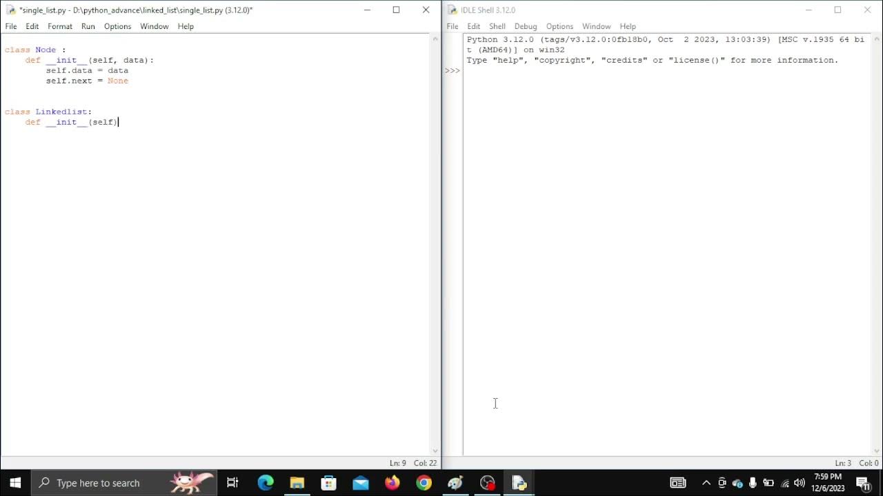 linked list python 1 - YouTube