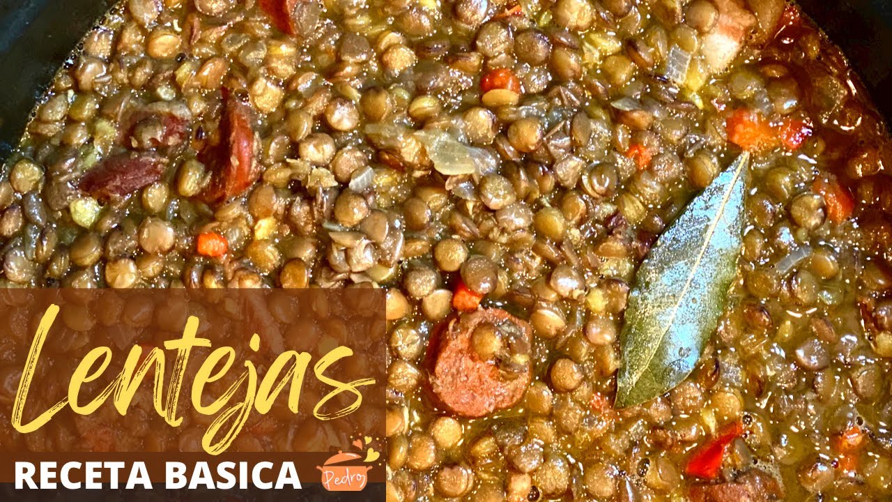 Receta muy sencilla de como cocinar un rico plato de Lentejas para ...