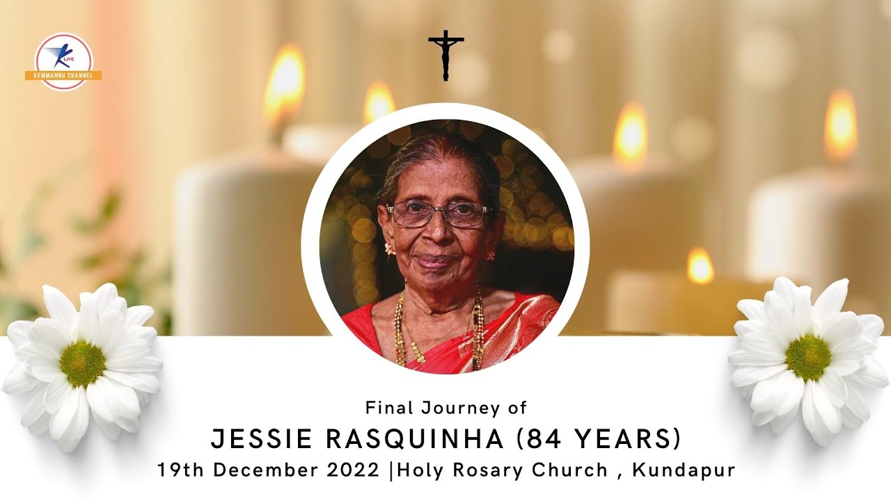 Final Journey of Mrs Jessie Rasquinha | LIVE from Kundapura - YouTube
