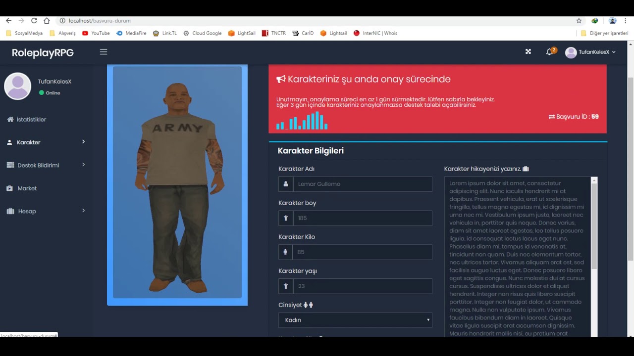 MTA/SAMP Roleplay UCP - YouTube