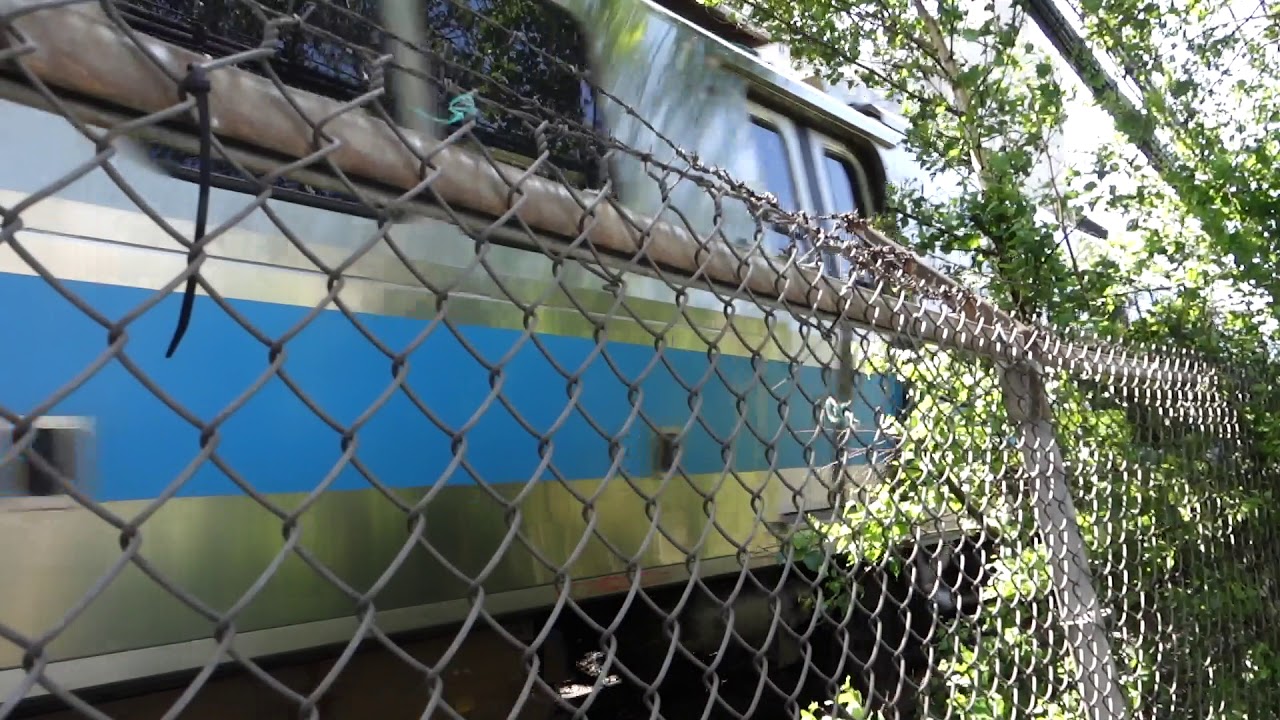 MBTA Blue Line Train Starting Its Run Towards Downtown Boston - YouTube