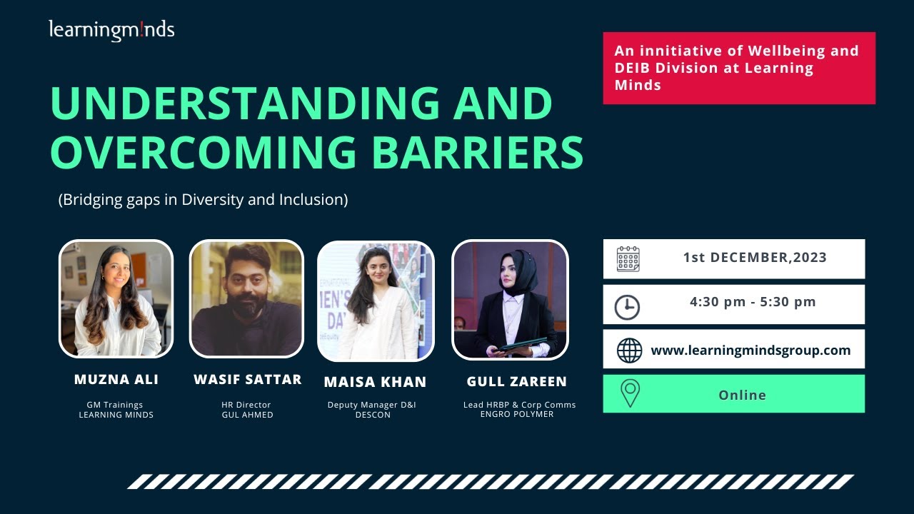 UNDERSTANDING AND OVERCOMING BARRIER | DEI WEBINAR | ZOOM RECORDING - YouTube