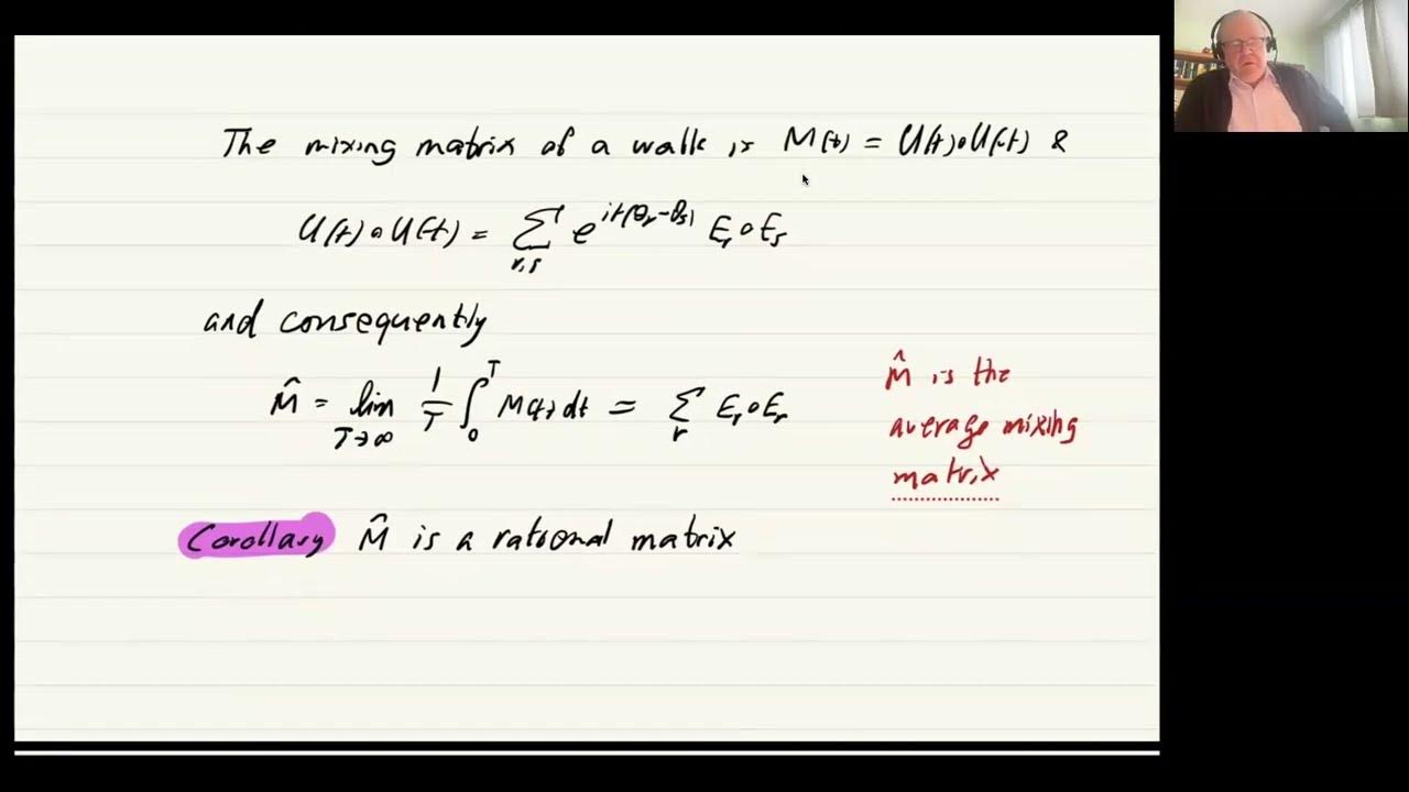 Lecture 18 | Algebraic Graph Theory and Quantum Computing - YouTube