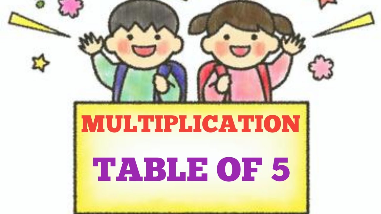 Learn multiplication table of 5/5×1=5/Atanu kids class. - YouTube