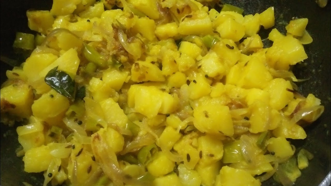 potato sabji recipe in Marathi / ढोसा बरोबर खाण्याची बटाटाचि भाजी - YouTube