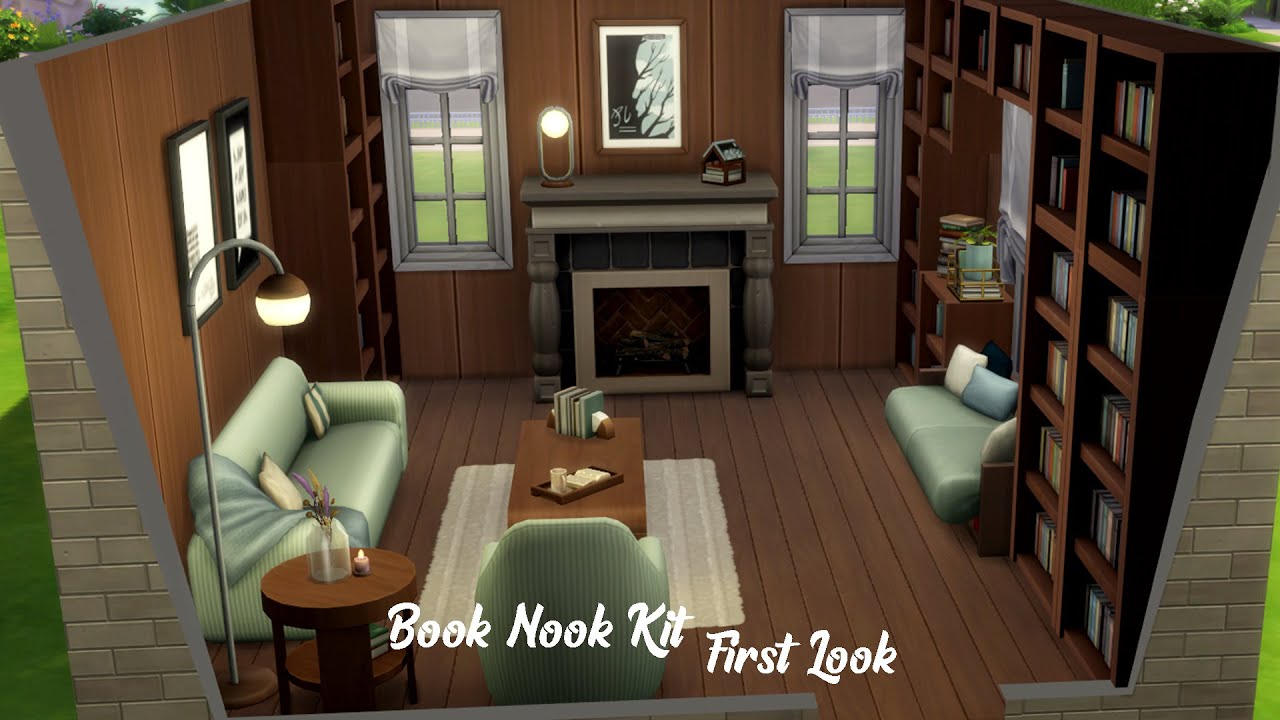 Book Nook Kit First Look | Sims 4 - YouTube