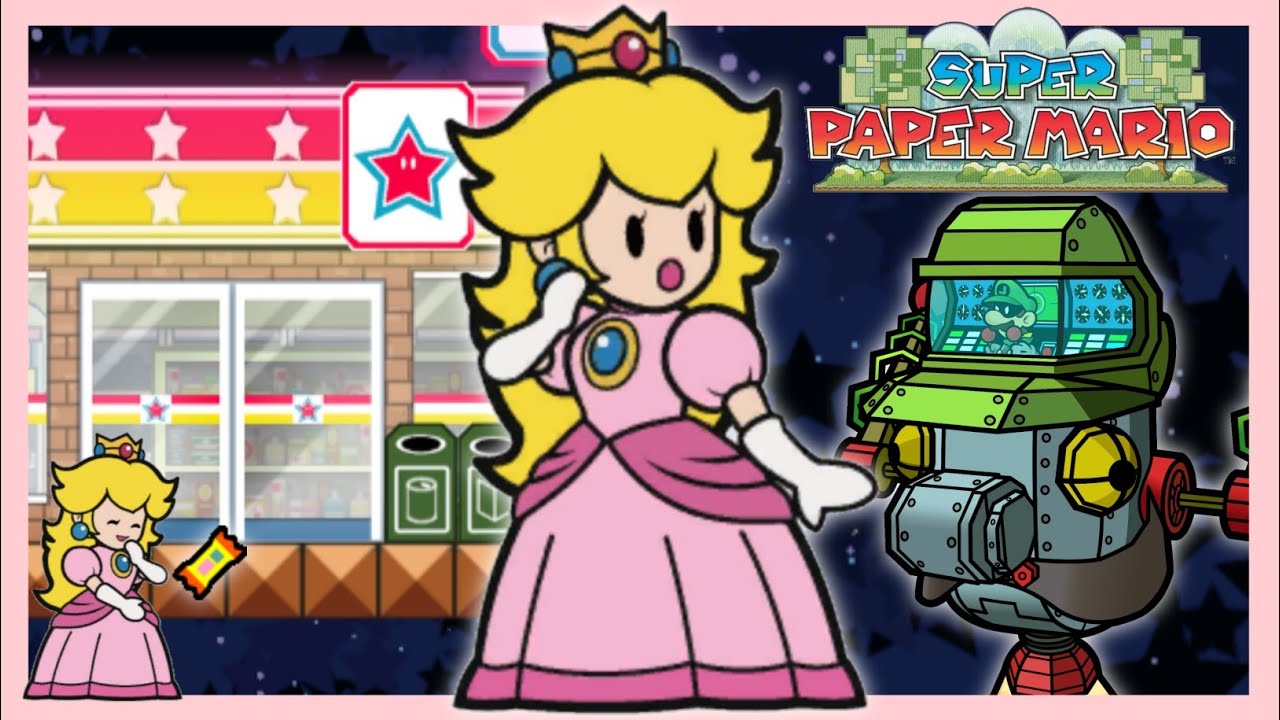 Super Paper Mario - Peach gameplay - YouTube