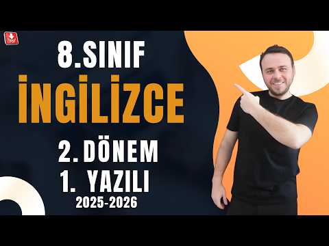 8.SINIF İNGİLİZCE 2.DÖNEM 1.YAZILI #2026