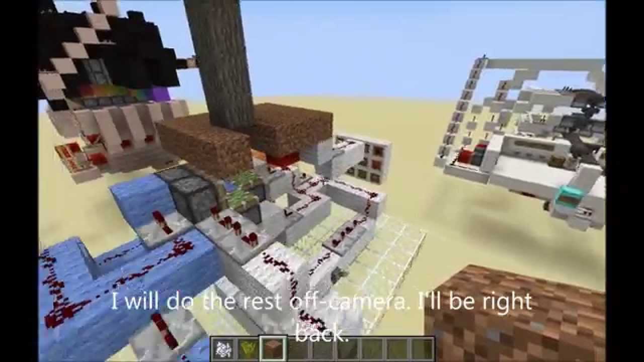 Minecraft Secret Tree Entrance - Redstone Tutorial - YouTube