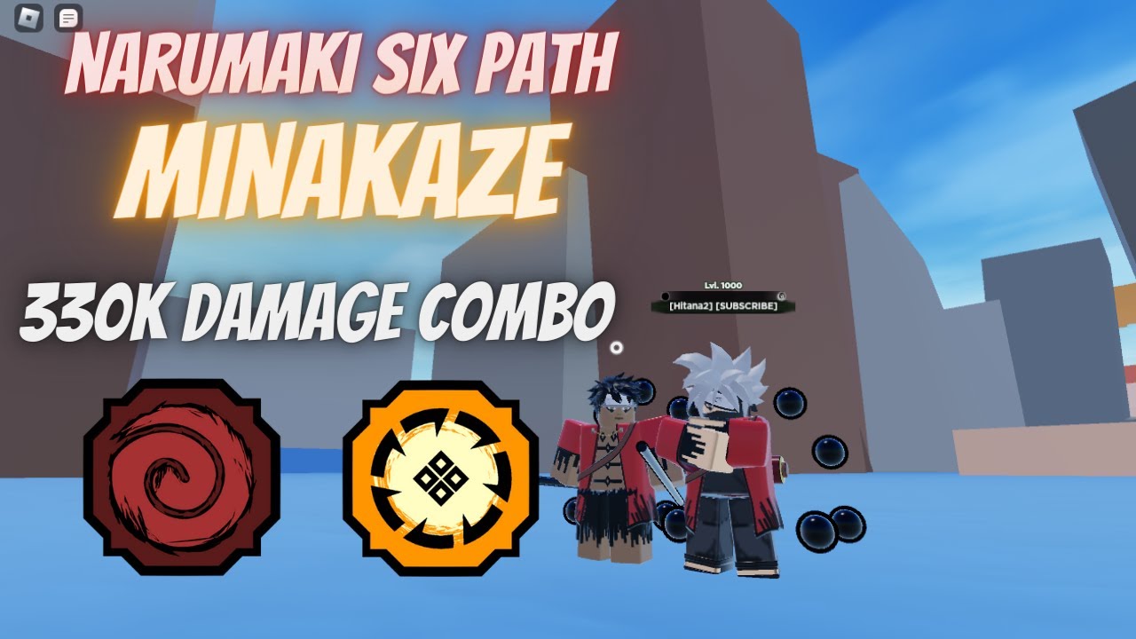 Narumaki Six Path + Minakaze Insane Combo | Shindo Life - YouTube