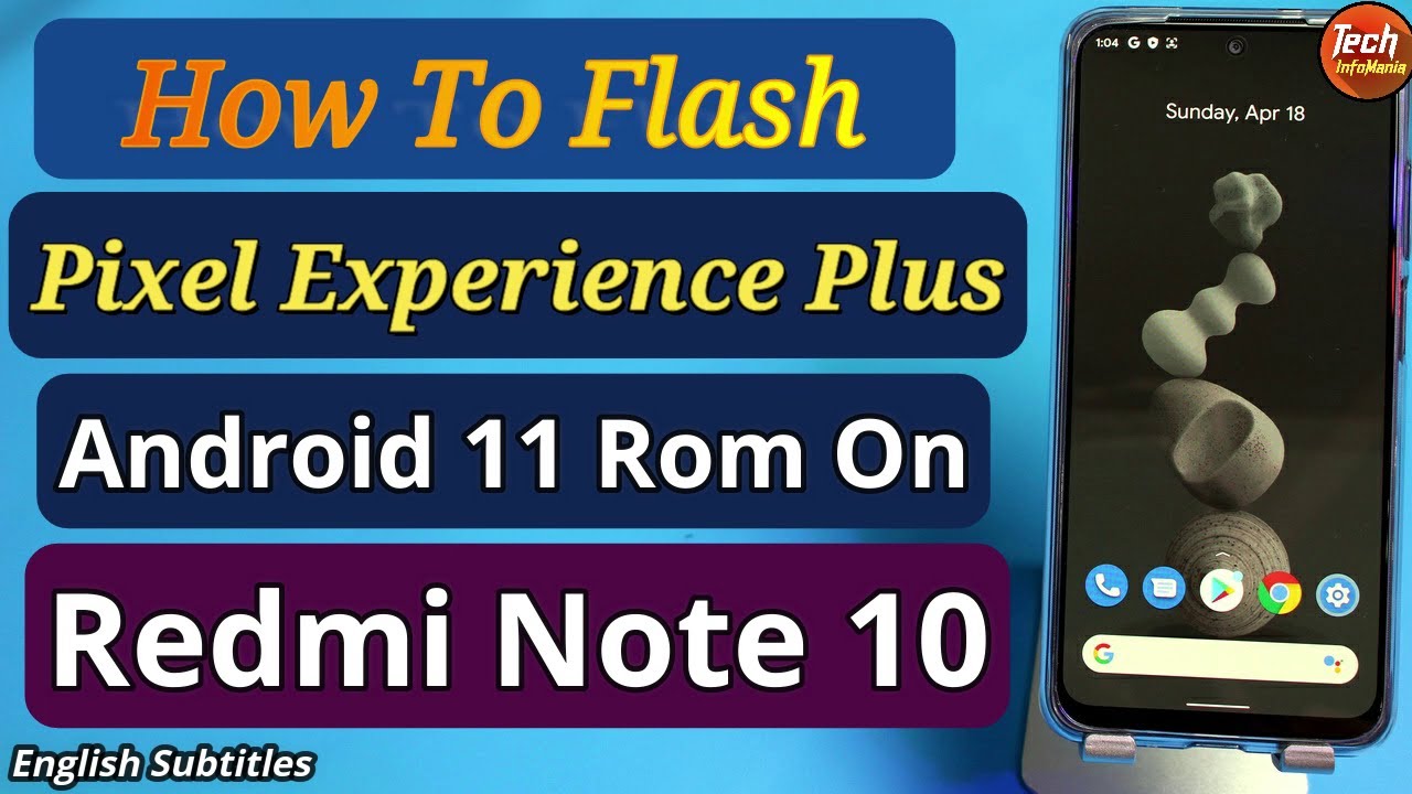 How To Flash Pixel Experience Plus Rom On Redmi note 10 - YouTube