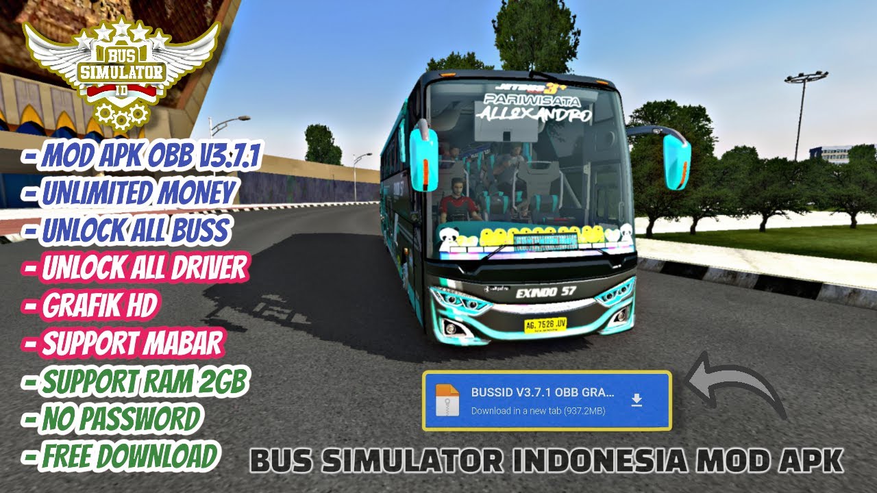 Download Bus Simulator Indonesia Mod Apk v3.7.1 - BUSSID Mod Unlimited ...