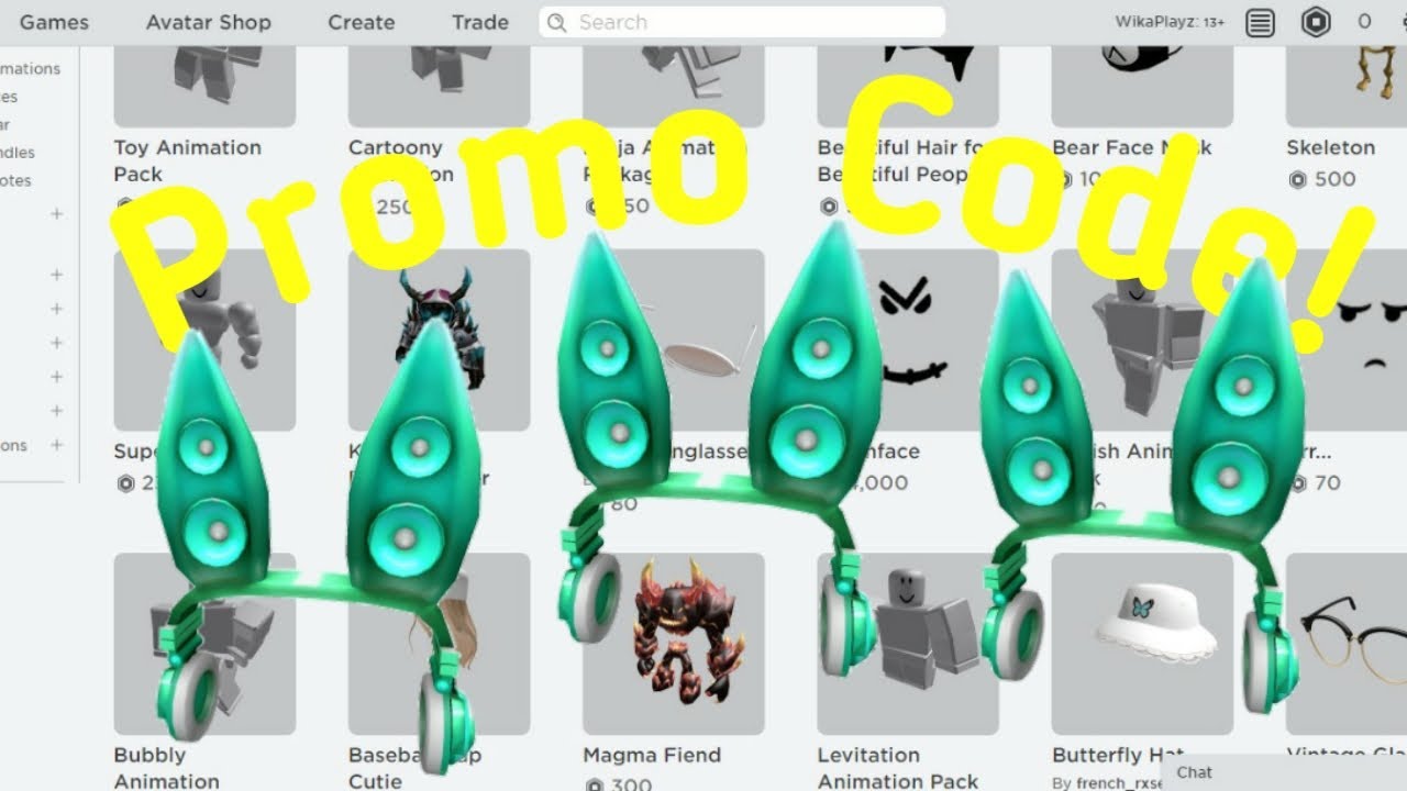 New Promo Code For THE TEAL TECHNO RABBIT HEADPHONE | Roblox - YouTube