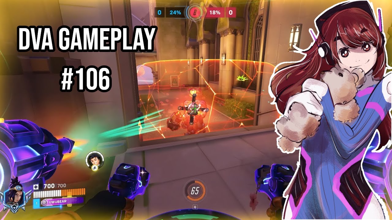 what's going on in my team chat =w= | Overwatch 2 Dva Gameplay ...