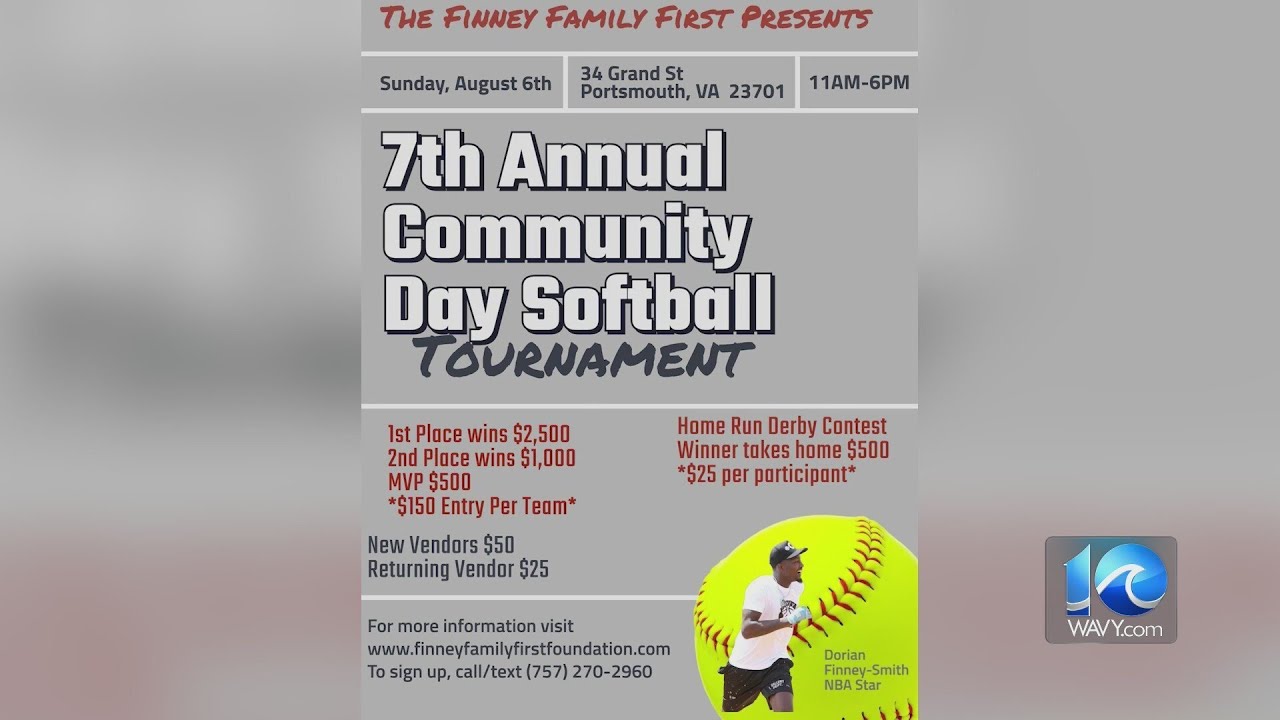 7Th Annual Community Day Softball Tournament happens Sunday - YouTube