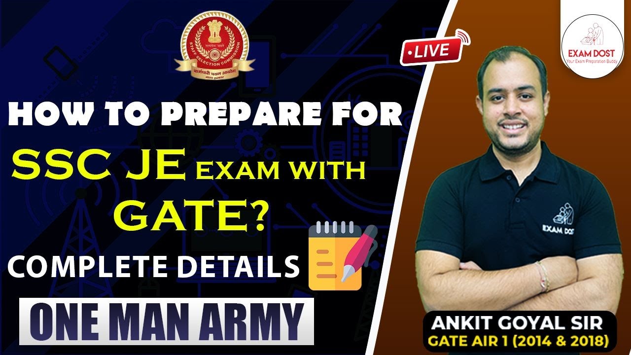 How to prepare for SSC JE exam with GATE? 🥺🥺 | Complete Details | Ankit ...