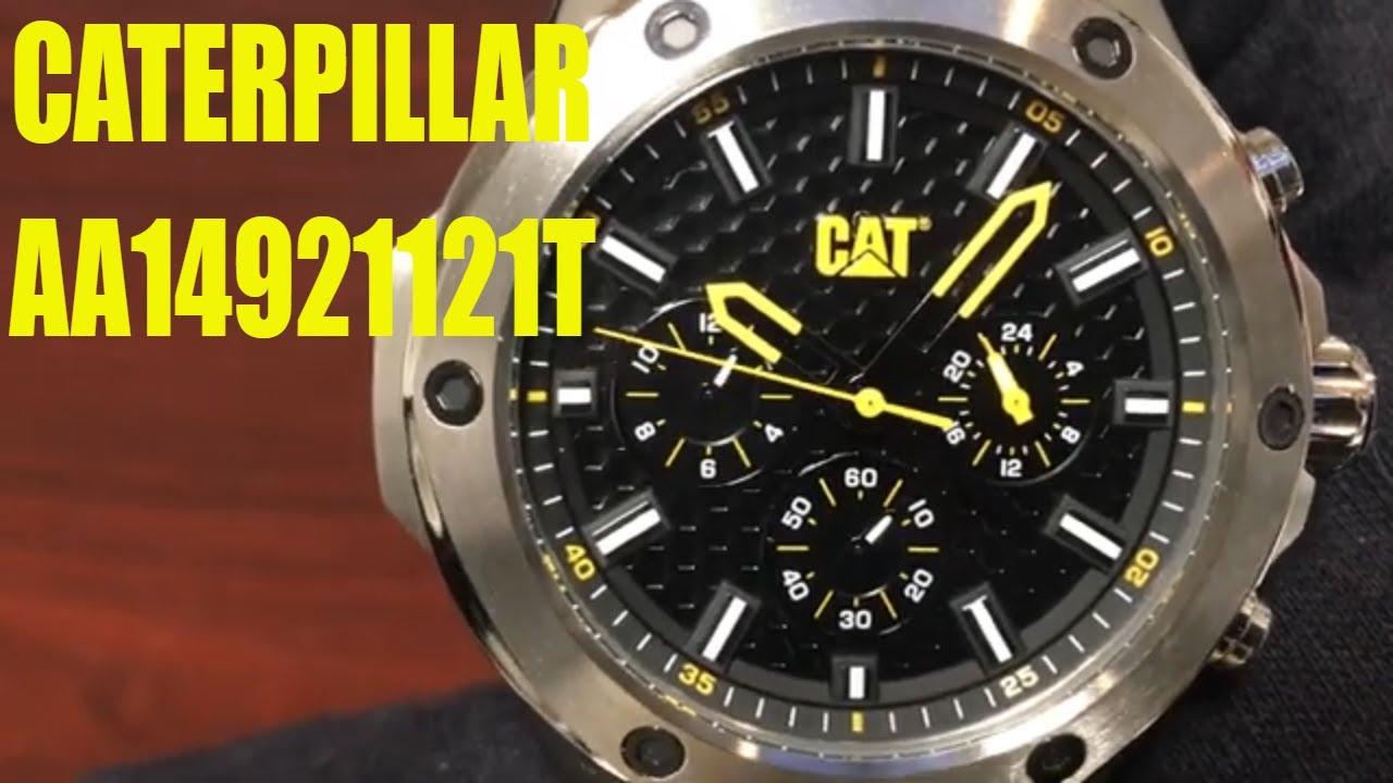 CAT Caterpillar Navigo X Stainless Steel Multifunction Watch ...