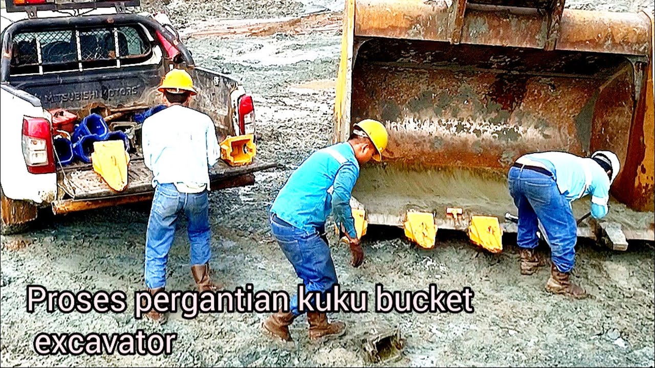 TERNYATA BEGINI CARA MENGGANTI KUKU BUCKET EXCAVATOR CAT 395#alatberat ...