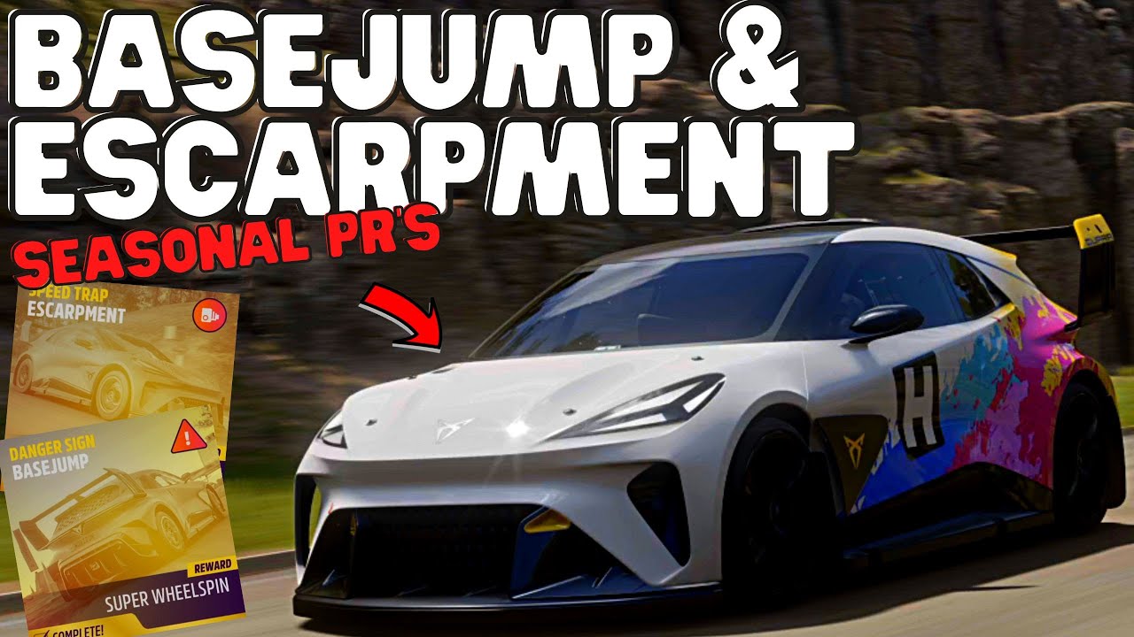 FH5-How to complete BASEJUMP & ESCARPMENT Seasonal PR stunt's-Danger ...