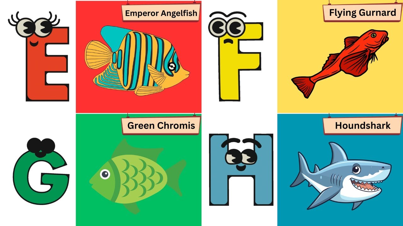 ABC Sea Animals Song 🎶 | Fun Alphabet Learning with Ocean Creatures for ...