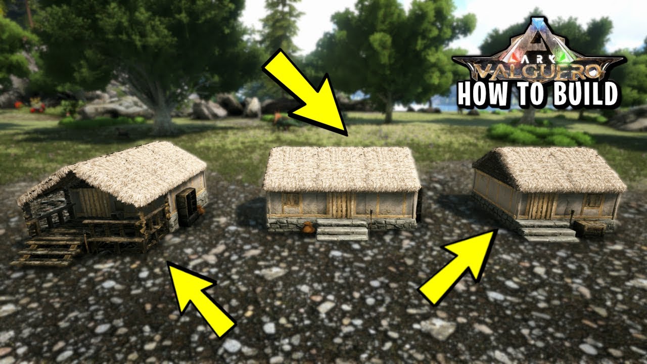 Ark: 3 Tiny Houses - How To Build - YouTube