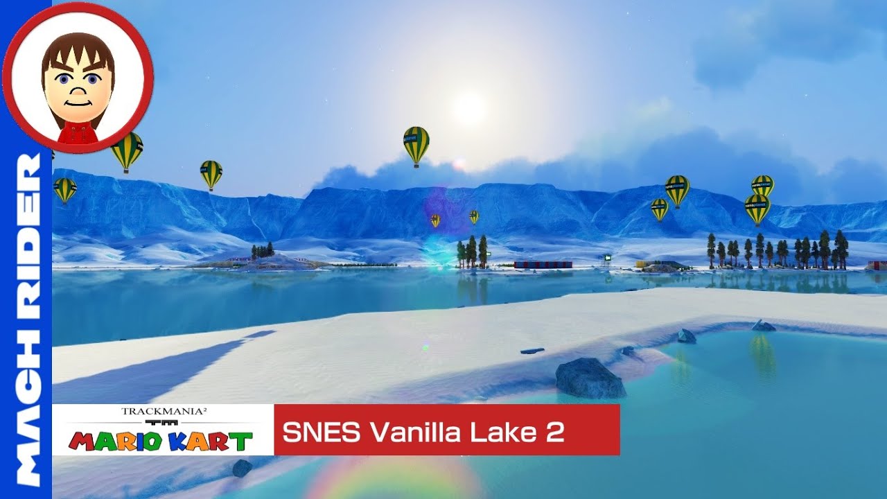 Mario Kart TrackMania- SNES Vanilla Lake 2 - YouTube