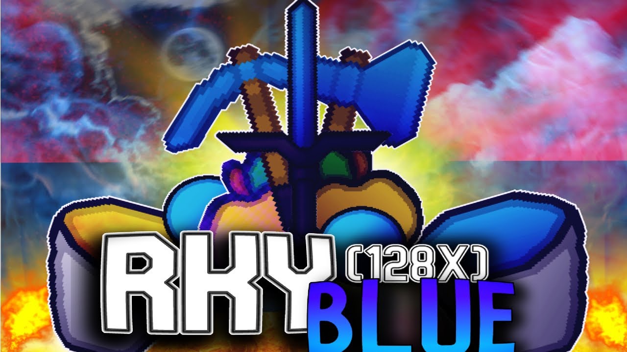 EL MEJOR TEXTURE PACK DE PVP (128x) RKY blue EN SERVIDOR NO PREMIUM ...
