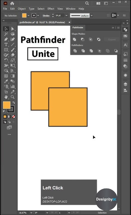 How to Use the Pathfinder Tool in Illustrator | Designbyik - YouTube