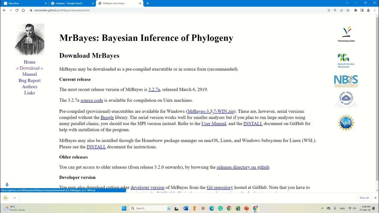 How to download and install MrBayes? Dr. Belle Shenoy, MycoAsia - YouTube