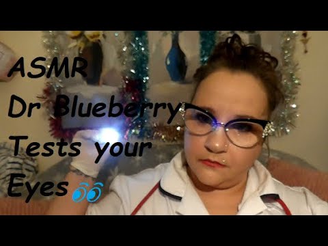 👩🏻‍🔬 🩺 ASMR Dr Blueberry Tests Your Eyes 👀🩹 - YouTube