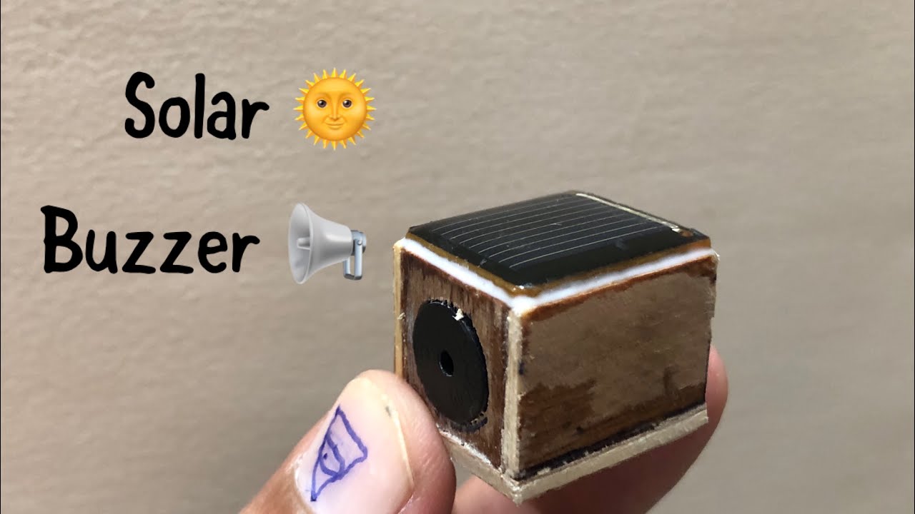 Solar Buzzer 📢 DIY. Tiny Pocket Buzzer 📢 - YouTube