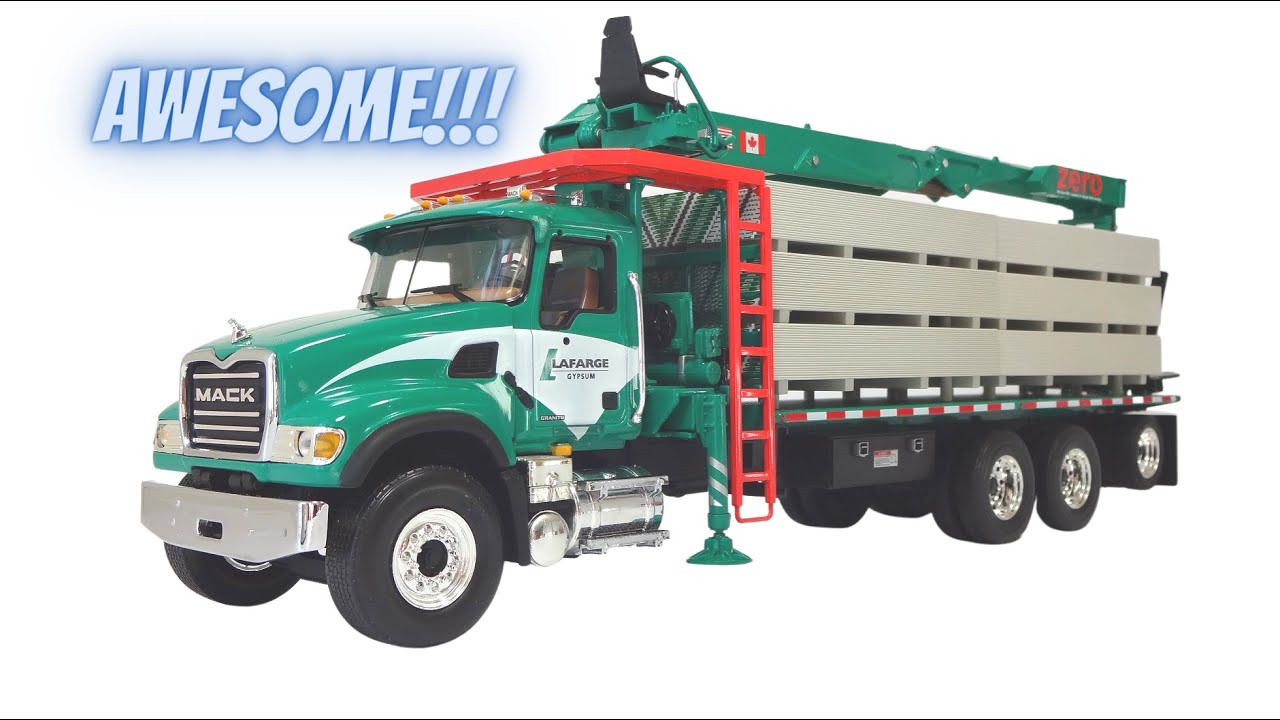 1:34 First Gear Mack Granite Material Handler Drywall Truck Lafarge ...