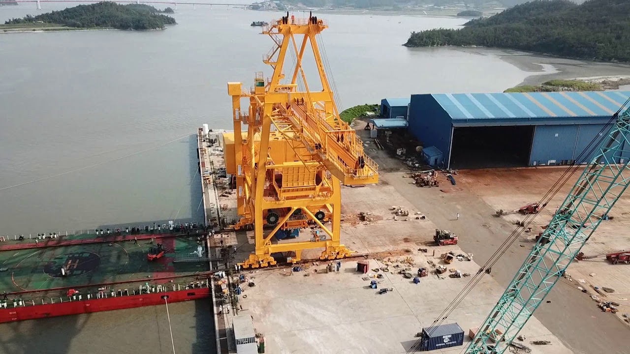 Loading Ship Unloader at Shinan Factory (south Korea) - YouTube