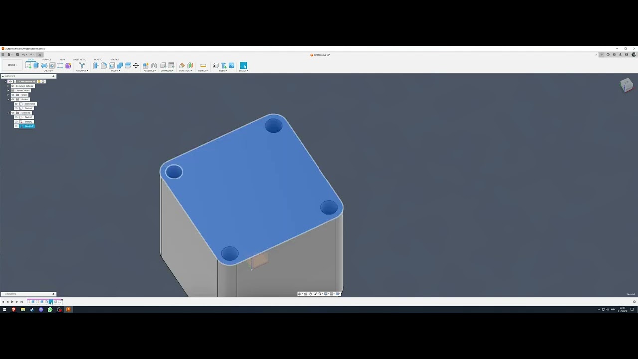 Fusion 360 Cam Uvod Part 2 Youtube
