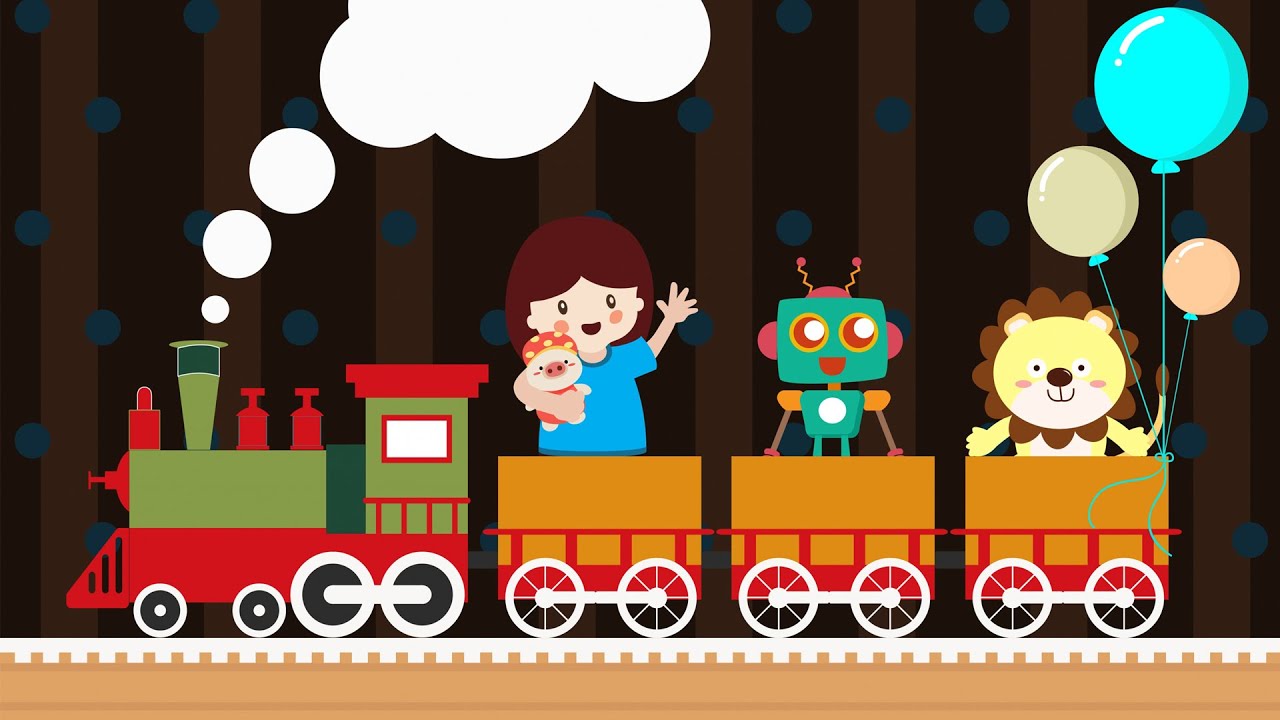 Kereta Api Animasi - Mainan Menyusun Rel Kereta - YouTube