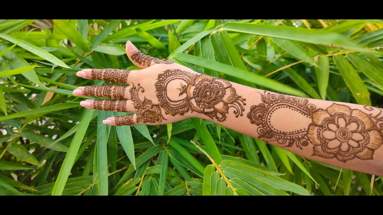 LATEST AND SIMPLE GULF STYLE MEHENDI DESIGN FOR HANDS #2 || TARANNUM ...