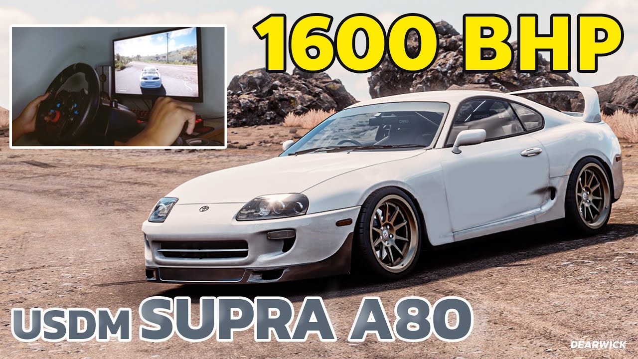 วิธีแต่ง Supra A80 ทรง USDM ลั่นไป 1600 แรงม้า | Forza horizon 5 [G29 ...