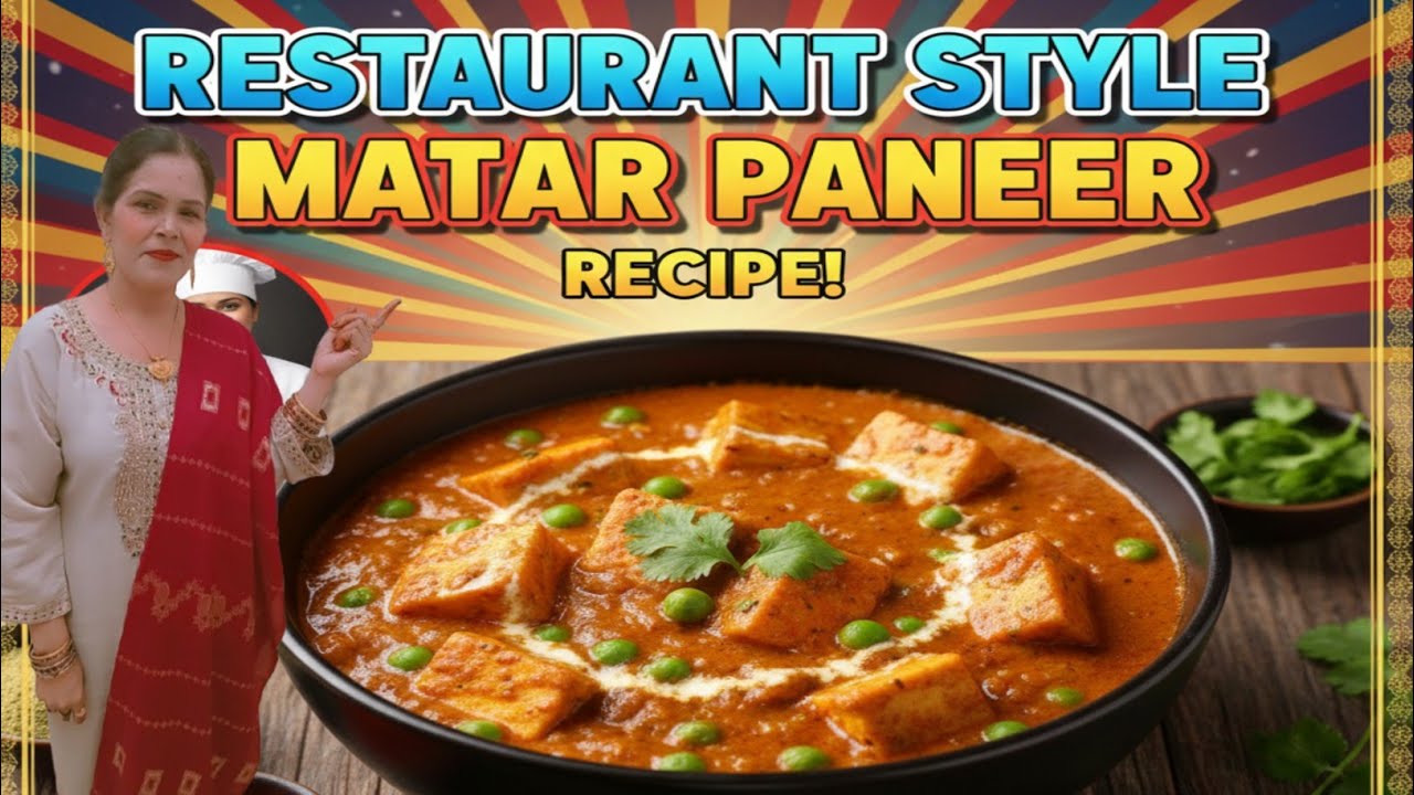 . 🧑‍🍳 Matar Paneer Recipe | Ghar Pe Banaye Restaurant Jaisa Swad | # ...