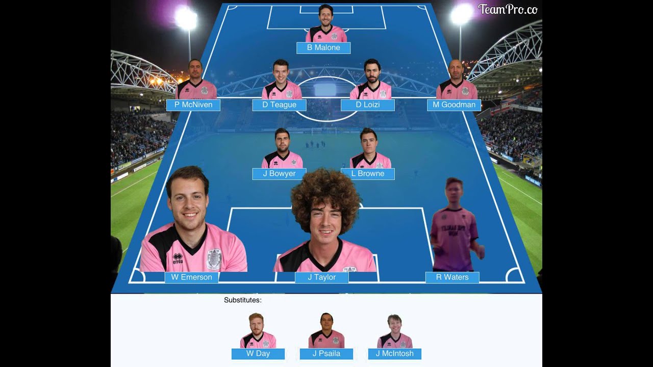 TeamPro Video Teamsheets - v0.3 - Work In Progress - YouTube