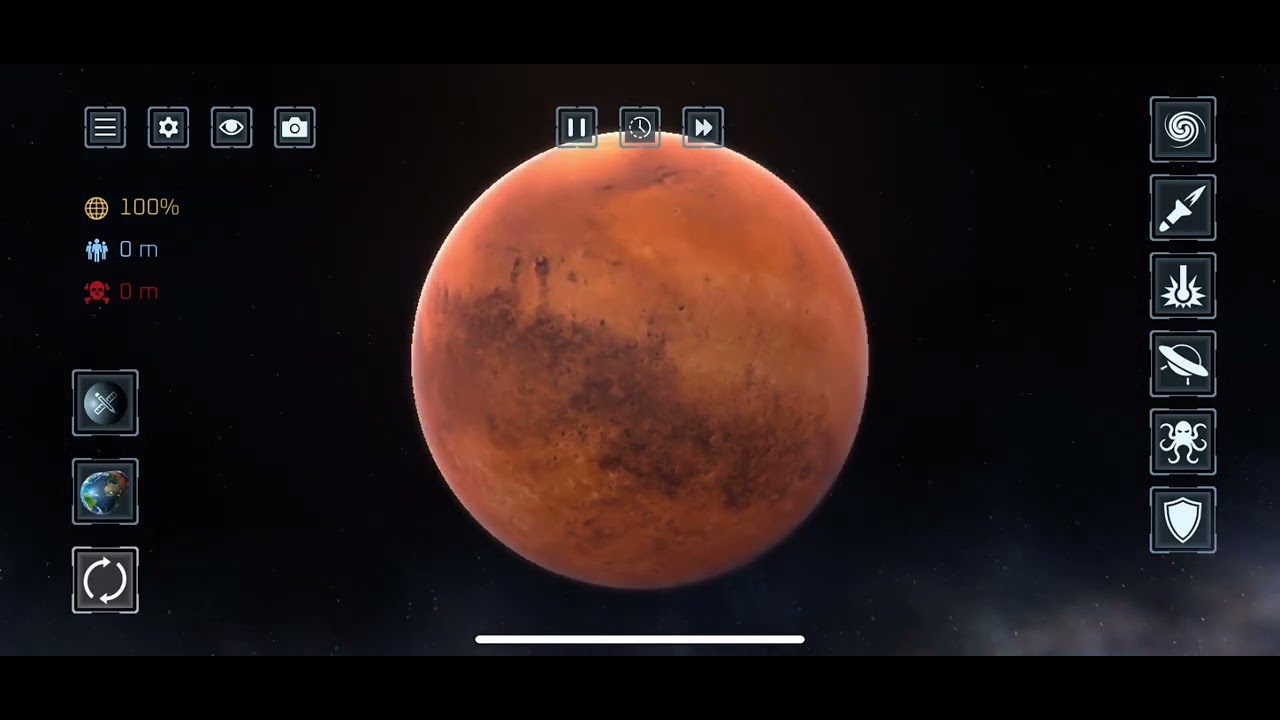 Mars view from space in solar smash - YouTube