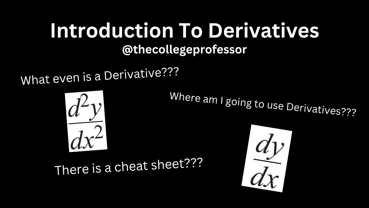 Calculus 1: Introduction to Derivatives - YouTube