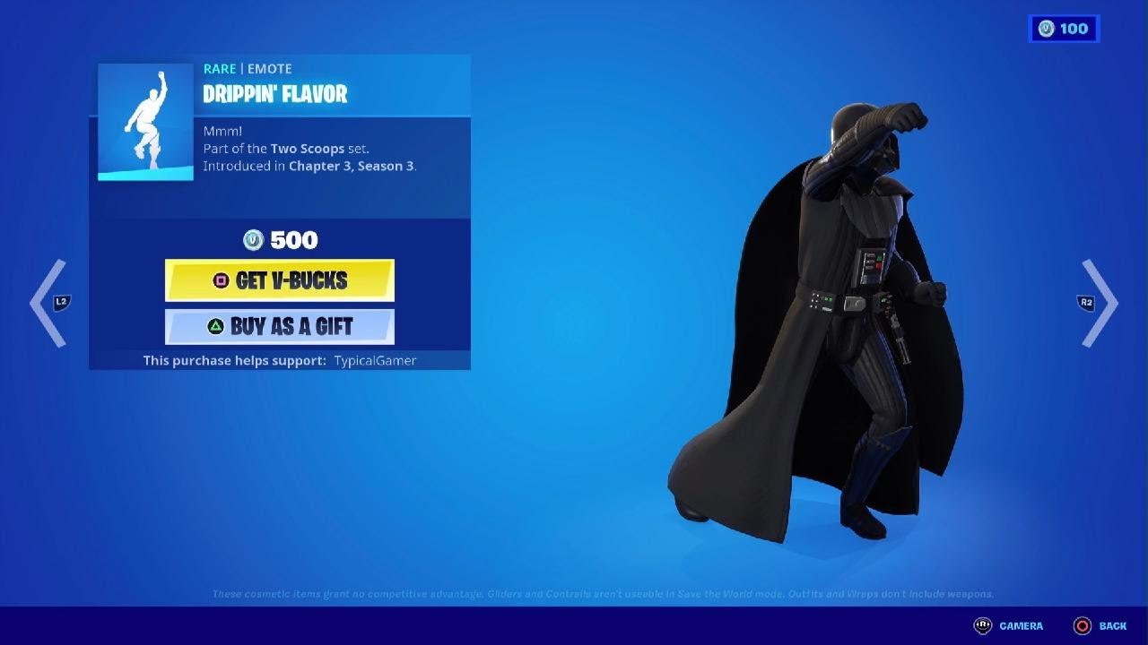 Darth Vader Looks Sus when doind dripping flavour emote - YouTube